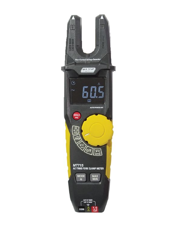 200A Open Jaw True RMS Clamp Tong Meter MT715