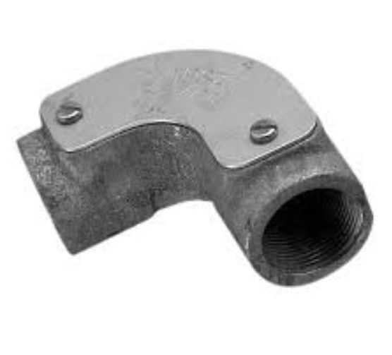25mm Threaded Metal Galvanised Cast Iron Inspection Elbow M-IE25