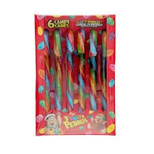 FRUITY PEBBLES CANDY CANES 6 PACK