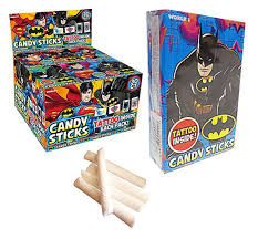 BATMAN AND SUPERMAN CANDY STICKS