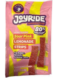 JOYRIDE SOUR PINK LEMONADE STRIPS 80% LESS SUGAR