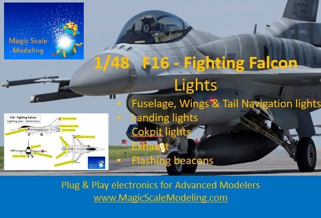 F16 Fighting Falcon - 1/32 - Lights set