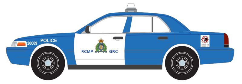 1/64 Royal Canadian Mounted Police 2008 Ford Crown Victoria Police ...