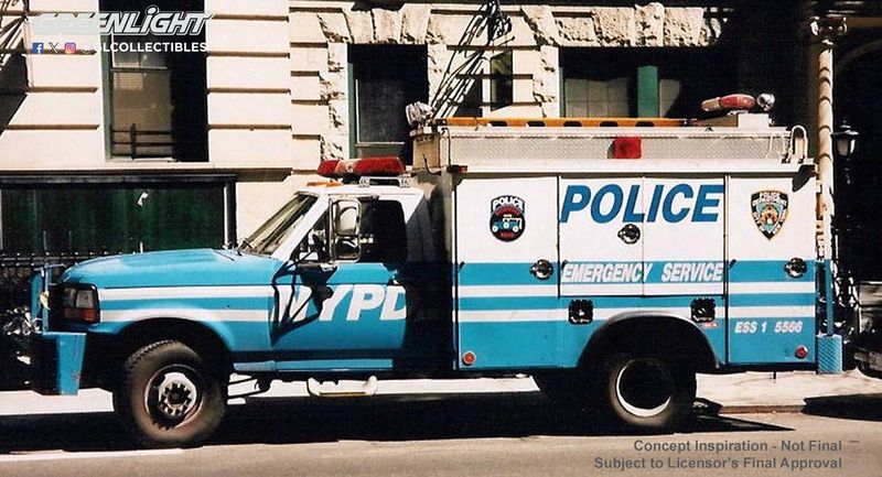 1/64 NYPD Emergency Services Unit 1995 Ford F-350 (New Tooling)
