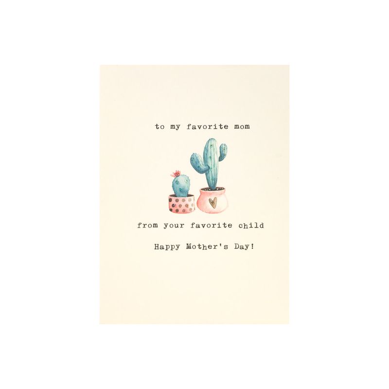 To My Favorite Mom From Your Favorite Child