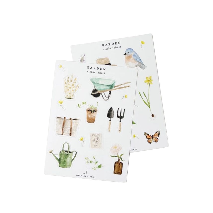 Garden Sticker Sheet Set of 2