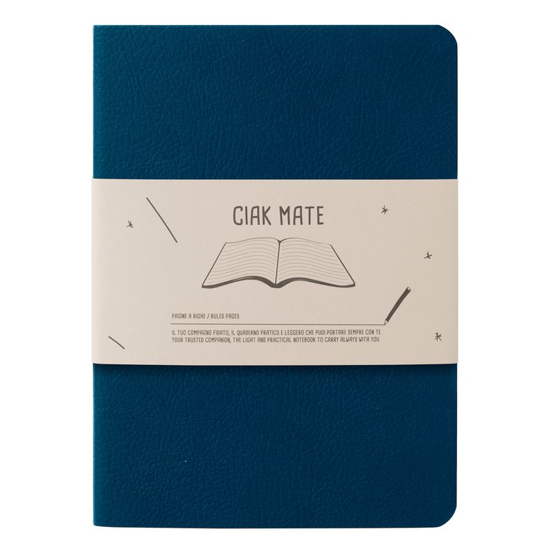 CIAK Mate Slim Notebook A4 Lined Blue