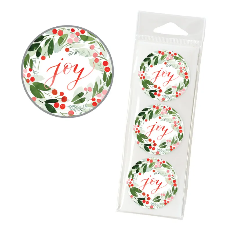 Holiday Envelope Seals - Christmas Botanical