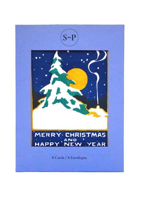 Winter Moonlight Holiday Cards