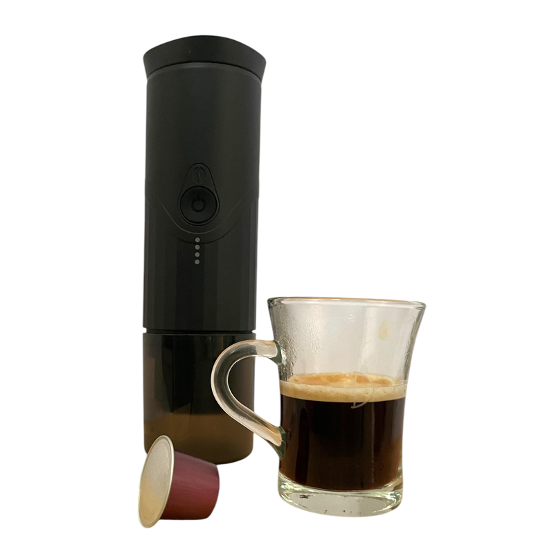 Cafetera portátil recargable para cápsulas o café molido
