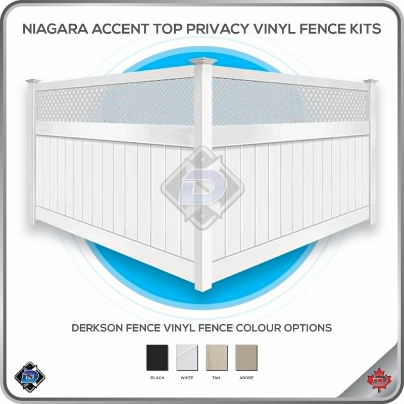 Niagara Accent Top Privacy Vinyl Fence