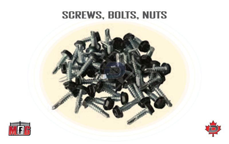 Black Hex Screws For Ornamental Fence Brackets