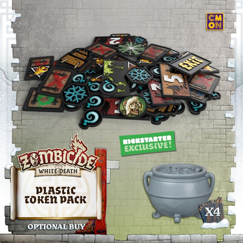 Zombicide: White Death: Plastic Token Set