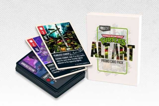 Unmatched: Alternate Art Promo Cards: TMNT (Kickstarter)