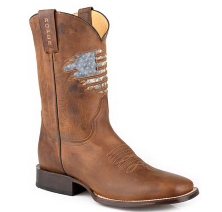 09-020-7001-8642 ROPER AMERICA RULES SQUARE TOE BOOT