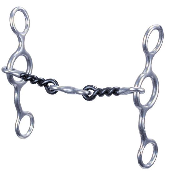 348 REINSMAN JUNIOR COW HORSE TWISTED DOG BONE BIT