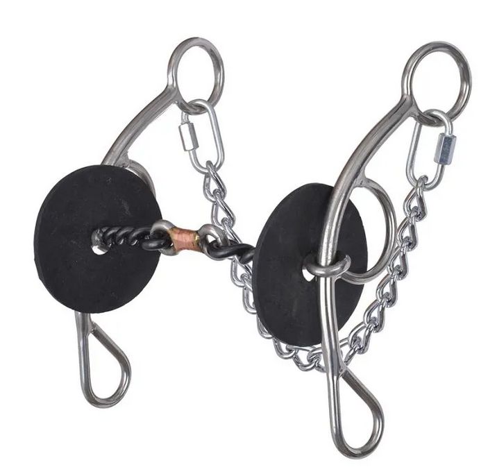 0119-6000 JOSEY MITCHELL COPPER DOG BONE TWISTED WIRE SHORT SHANK GAG