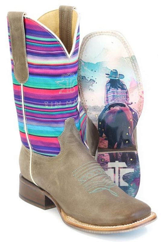 SUNSET SERAPE WESTERN BOOT