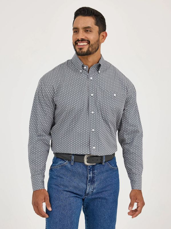 WRANGLER BUCKING CANCER WESTERN SNAP SHIRT