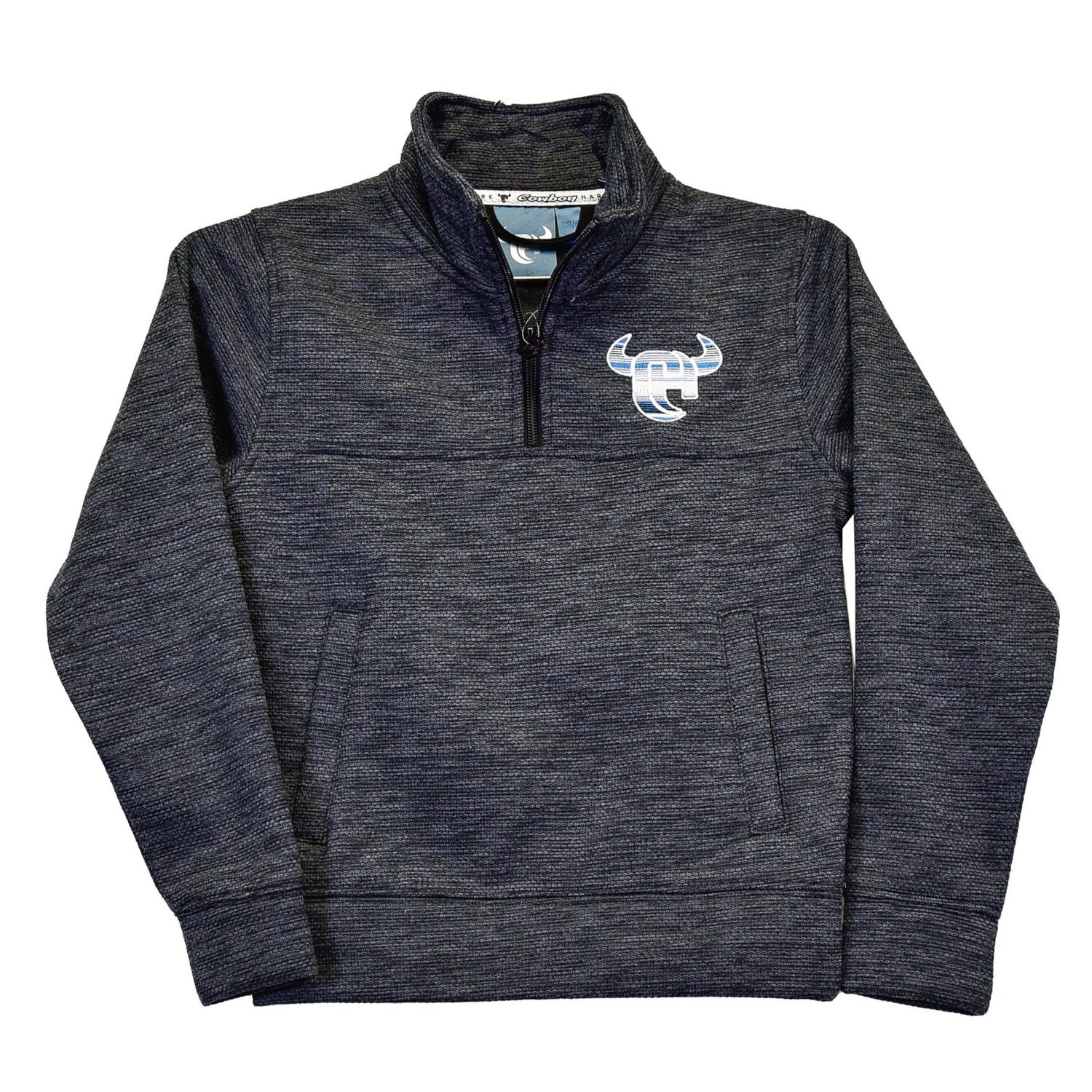 COWBOY HARDWARE FLEECE QUARTER ZIP PULLOVER