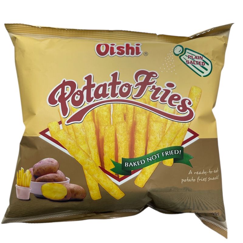 Oishi Potato Fries, Plain Salted 50g (50')
