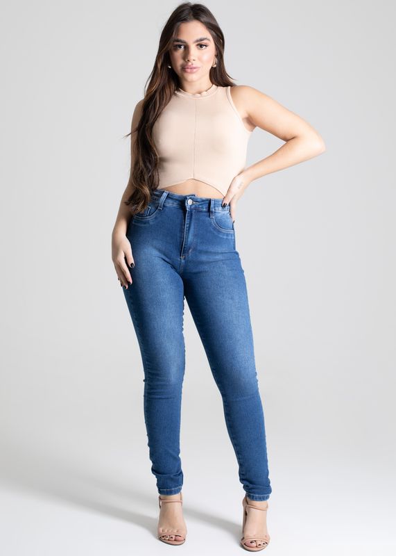 Sawary Super Shaper High-Waisted Jeans for Women in Cobalt Blue
