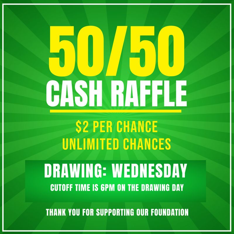 06.16.25 ONLINE 50/50 RAFFLE – UNLIMITED ENTRIES!