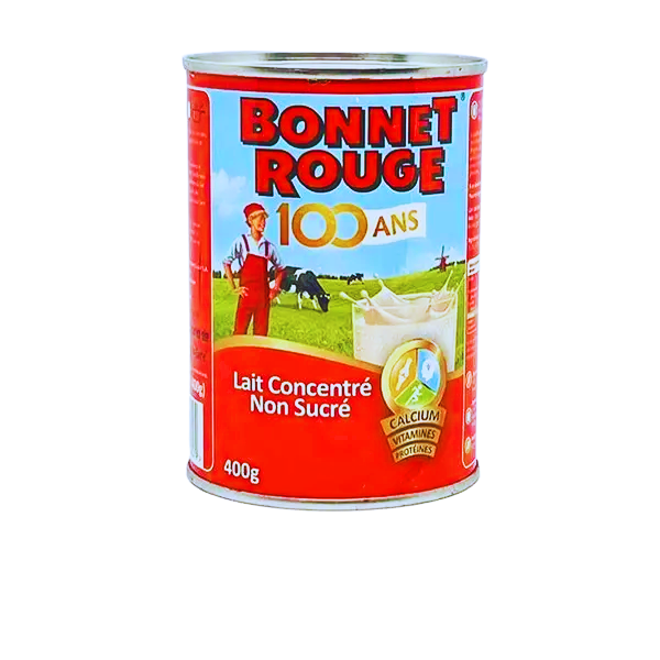 Bonnet rouge - Lait concentré non sucré 400g