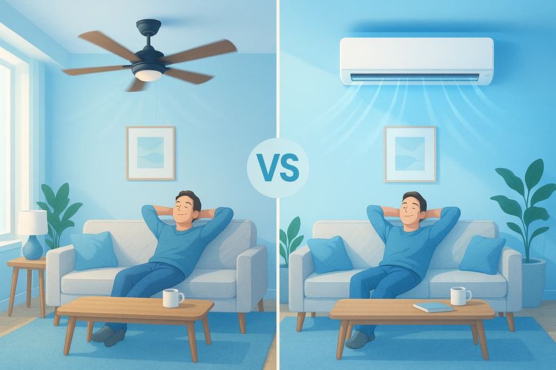 Air Conditioner or Ceiling Fan? Find the Best Cooling Option