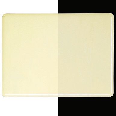 Bullseye Glass Cream, Double-Rolled