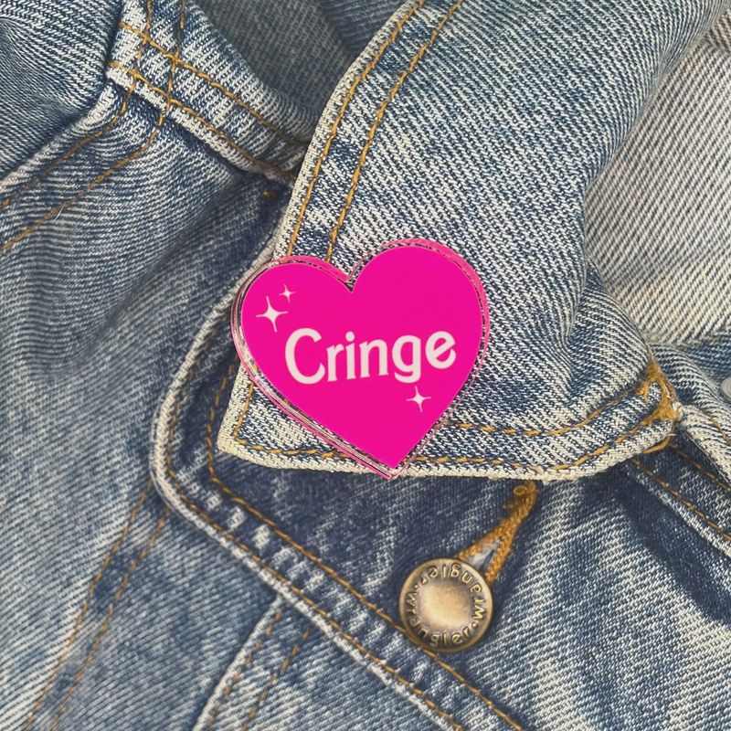 Cringe Acrylic Pin