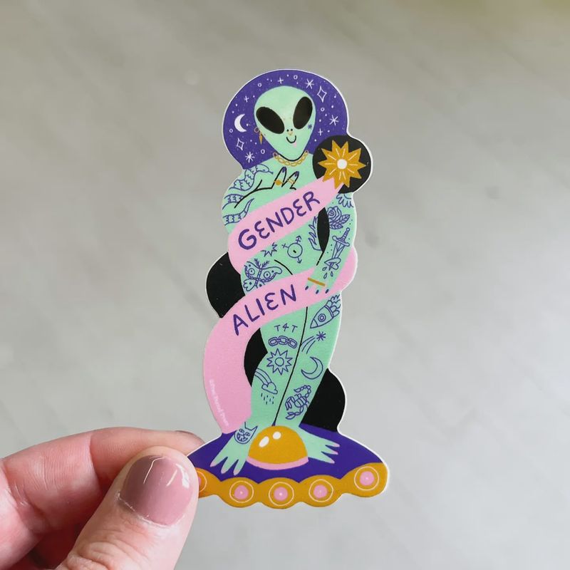 Gender Alien Sticker