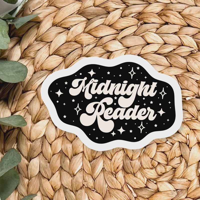 Midnight Reader Sticker