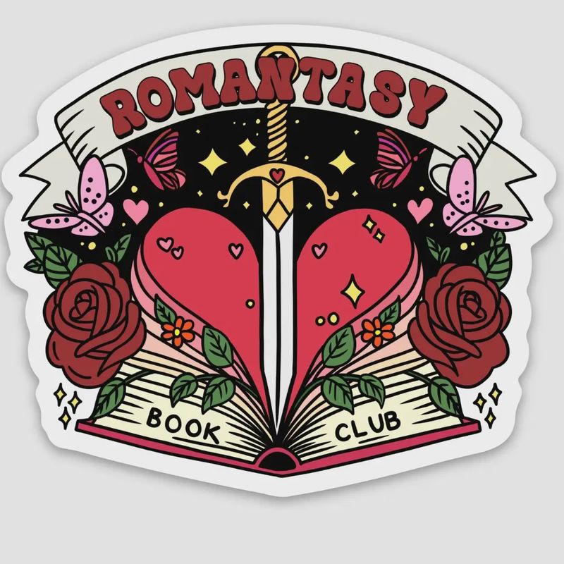 Romantasy Book Club Die Cut Sticker