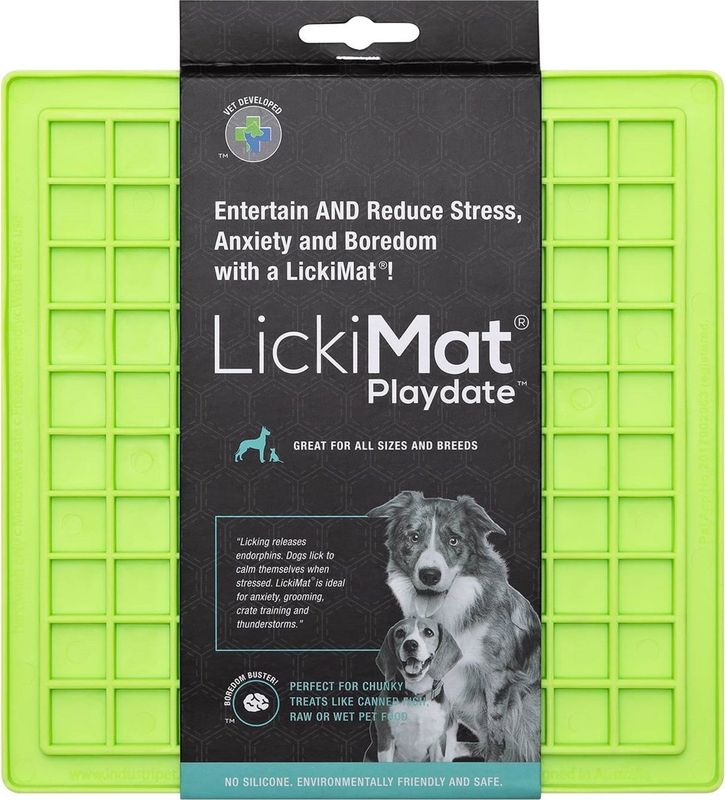 Dog Licki Mat Playdate Green