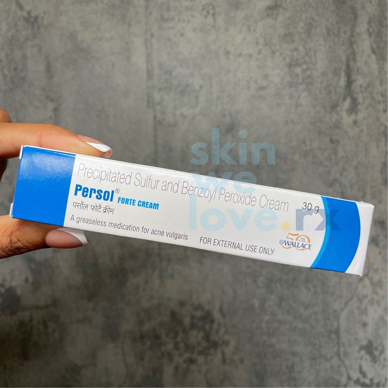 Persol Forte Cream 5% for Acne Treatment – Benzoyl Peroxide & Sulphur ...