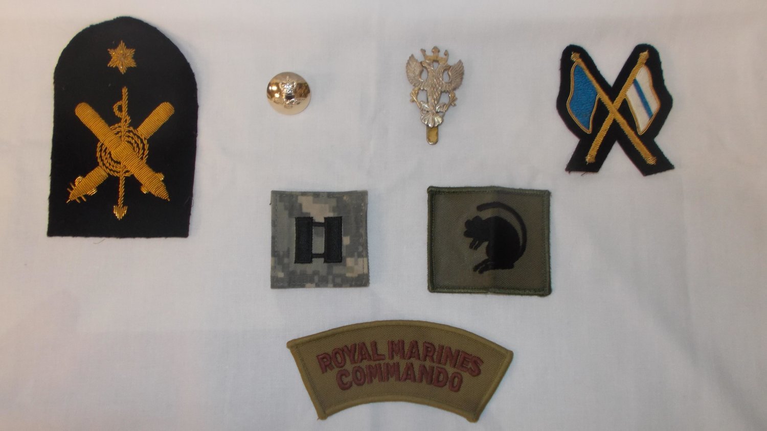 Military Buttons and Badges