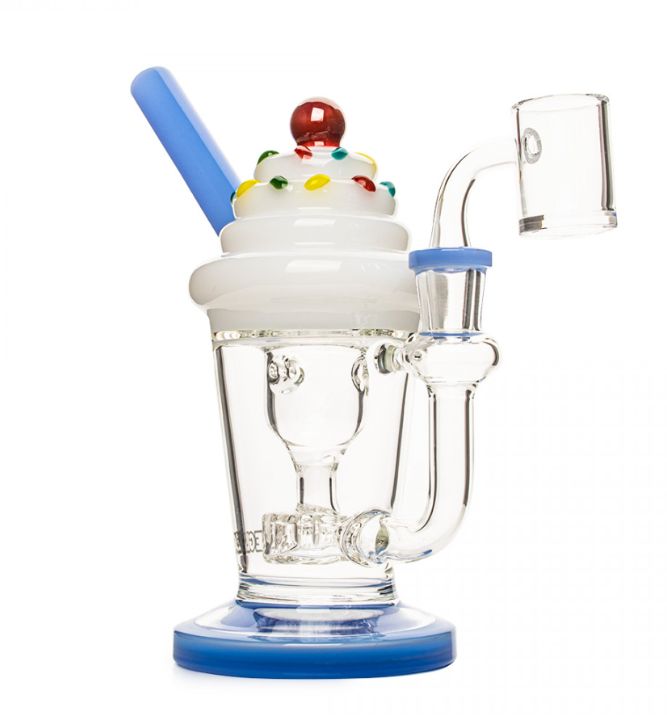 Red Eye Glass 8" Milkshake Inline Rig