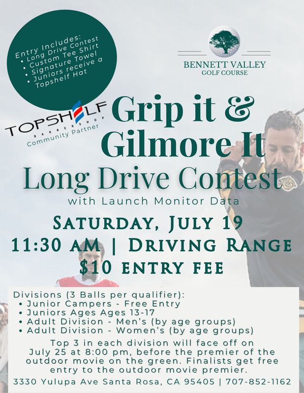 Grip it & Gilmore It! Long Drive Contest at the Driving Range Event ...