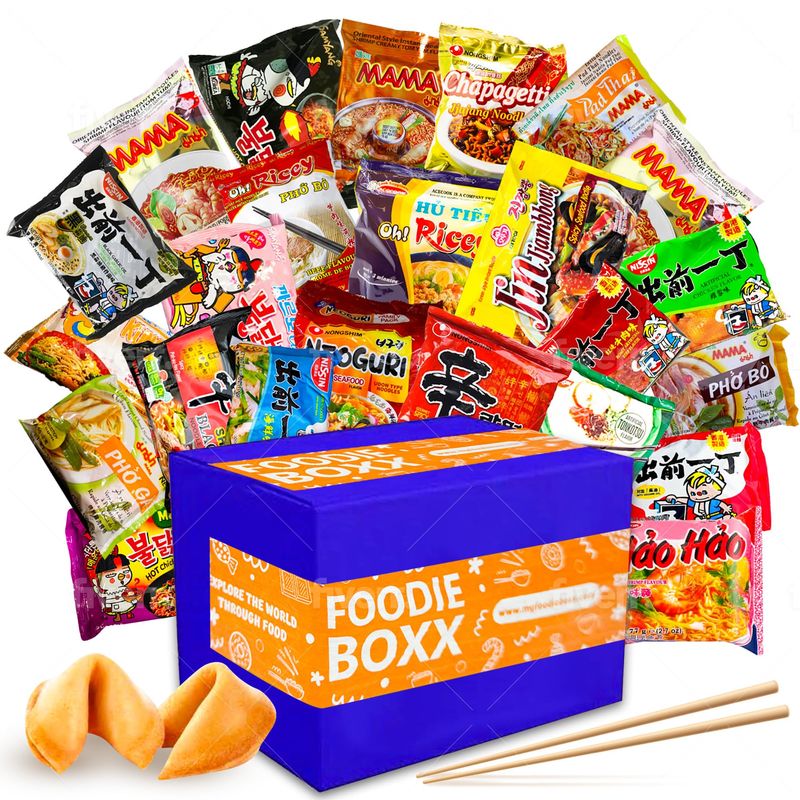 Original Instant Ramen Noodles Variety Pack with 2 Fortune Cookies ...