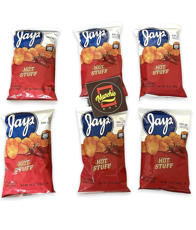 Munchie Box Jay's Hot Stuff Potato Chips an Iconic Chicago S