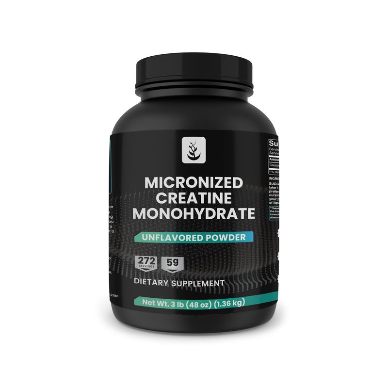 PURE ORIGINAL INGREDIENTS Micronized Creatine Monohydrate, 2