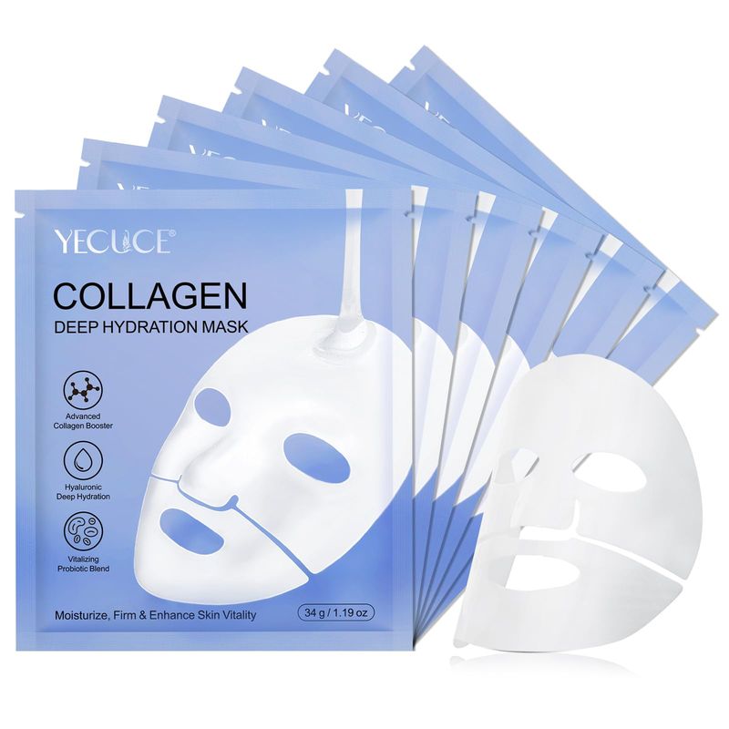 Collagen Face Mask, Deep Collagen Mask Overnight, Anti-Wrinkle Lifting ...