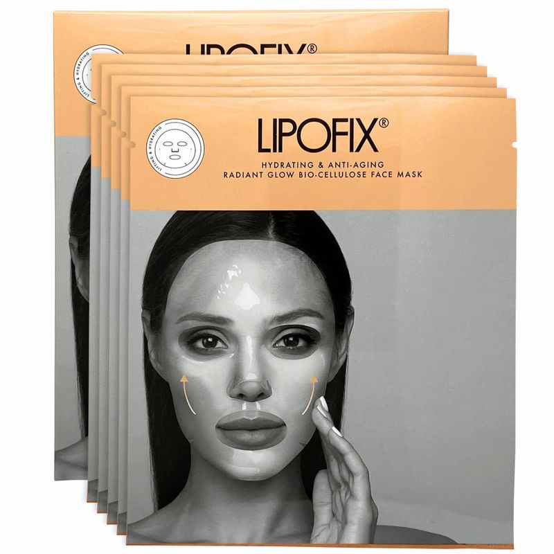 LIPOFIX Anti Aging Lifting Hydrating Facial Bio Cellulose Face Mask ...