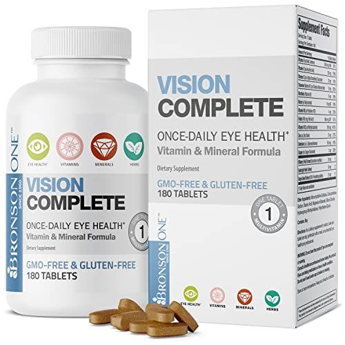Bronson ONE Daily Vision Complete Eye Health Support Multivitamin ...