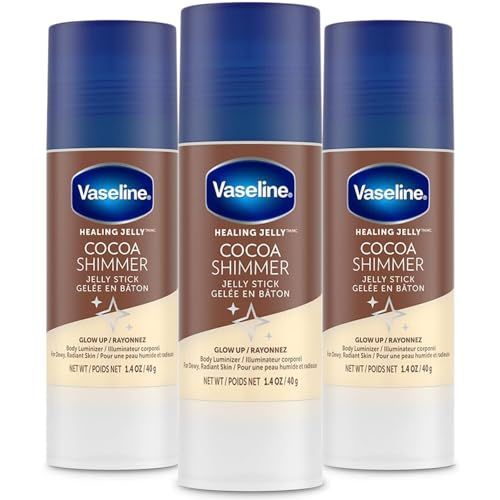 Unilever Vaseline Cocoa Shimmer Jelly Stick GLOW UP Body Lum