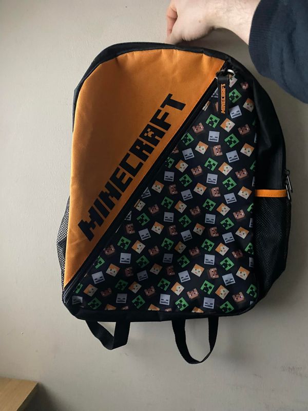 Minecraft Backpack Kids Adults Large School Collage Work Laptop Bag ...