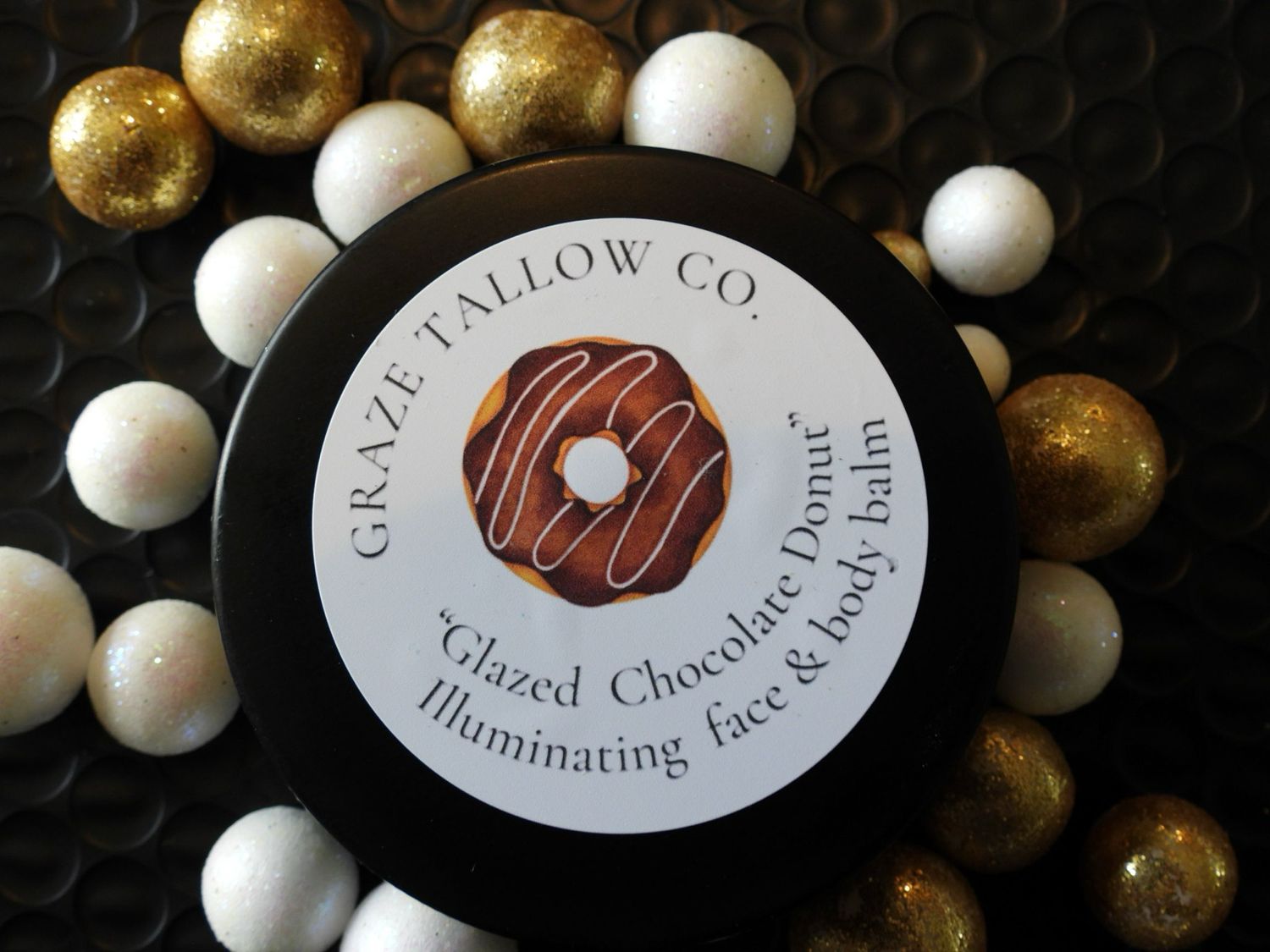 "Glazed Chocolate Donut" Illuminating Tallow Face & Body Balm 50% Off Sale