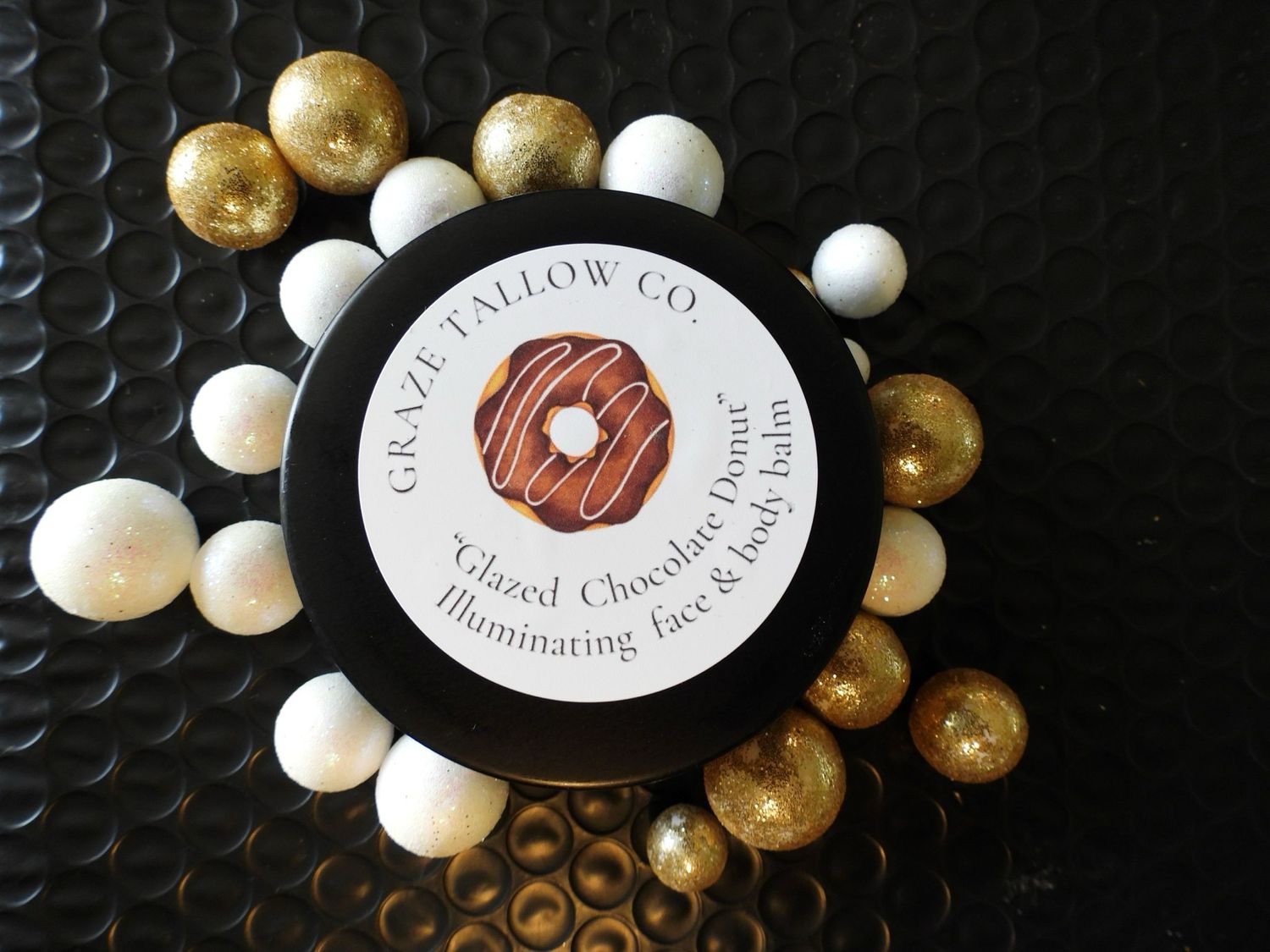 "Glazed Chocolate Donut" Illuminating Tallow Face & Body Balm 50% Off Sale