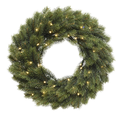 Winnipeg 40 cm Pre Lit Wreath - by Everlands | Online Garden Supplies ...